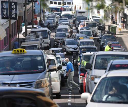 Front Street paving project snarls traffic - The Royal Gazette ...