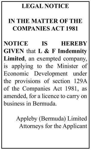 129A License - The Royal Gazette | Bermuda News, Business, Sports ...