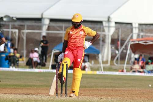 Kamau Leverock kicks out after disappointing dismissal - The Royal ...