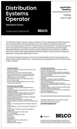 Distribution Systems Operator - The Royal Gazette | Bermuda News ...