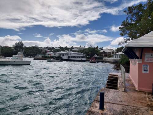 Pink Route ferry runs aground with 54 on board - The Royal Gazette ...