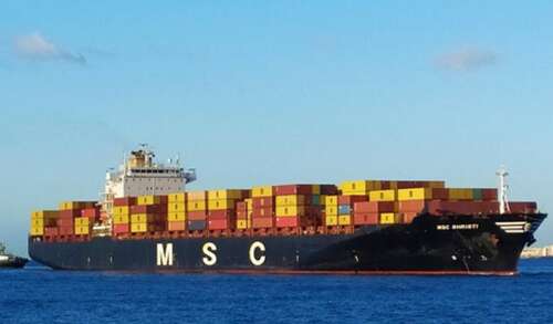 Ship loses 46 containers overboard in bad weather - The Royal Gazette ...