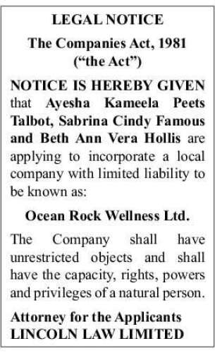 Ocean Rock Wellness Ltd. - The Royal Gazette | Bermuda News, Business ...