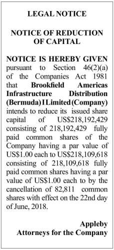 Brookfield Americans Infrastructure Distribution (Bermuda) I Limited ...