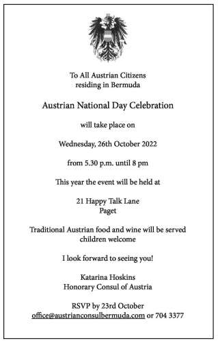 Austrian National Celebration - The Royal Gazette | Bermuda News ...