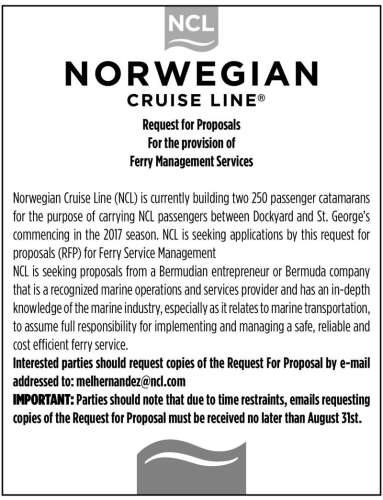 Request for Proposals For the provision of Ferry Management Services ...