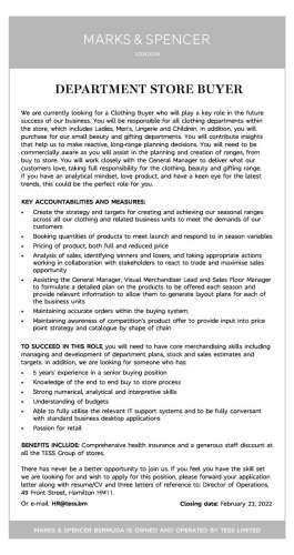 Department Store Buyer - The Royal Gazette | Bermuda News, Business ...