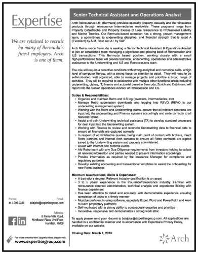Senior Technical Assistant & Operations Analyst - The Royal Gazette ...