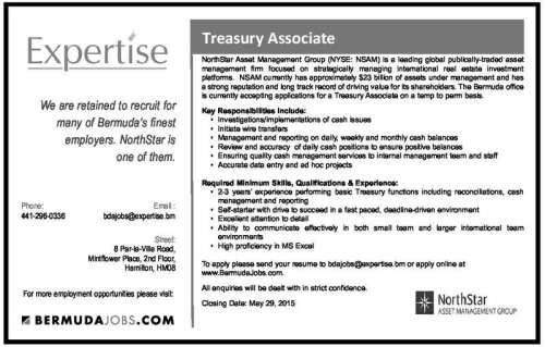Treasury Associate - The Royal Gazette | Bermuda News, Business, Sports ...