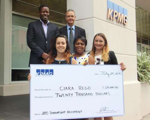 KPMG award scholarship to Rego - The Royal Gazette | Bermuda News ...