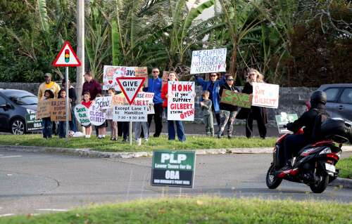 Second day of protest to save Gilbert Institute - The Royal Gazette ...