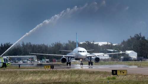 JetBlue makes inaugural LaGuardia flight - The Royal Gazette | Bermuda ...