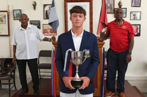 Humble Luke Horan collects sportsmanship award - The Royal Gazette ...