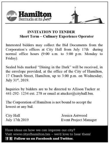 Invitation To Tender Short Term Culinary Experience Operator - The ...