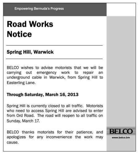 Spring Hill, Warwick - The Royal Gazette | Bermuda News, Business ...