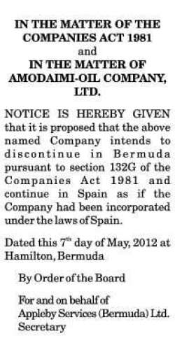 Amodaimi-Oil Company Ltd. - The Royal Gazette | Bermuda News, Business ...