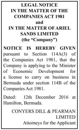 Ariel Sands Limited - The Royal Gazette | Bermuda News, Business ...