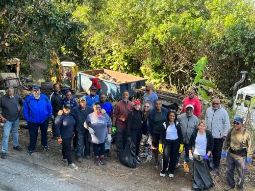 Volunteers make headway at Warwick dump site - The Royal Gazette ...