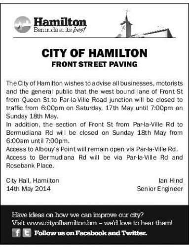 Front Street Paving - The Royal Gazette | Bermuda News, Business ...