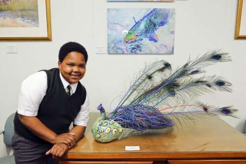 Nathaniel’s peacock sculpture took time and skill - The Royal Gazette ...