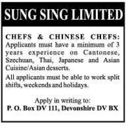 CHEFS AND CHINESE CHEF - The Royal Gazette | Bermuda News, Business ...