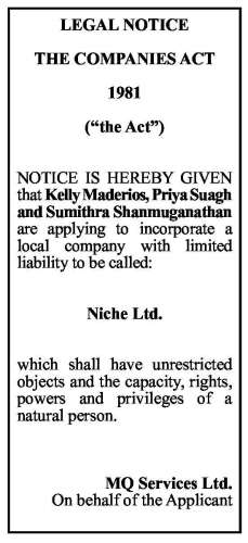 Niche Ltd. - The Royal Gazette | Bermuda News, Business, Sports, Events ...