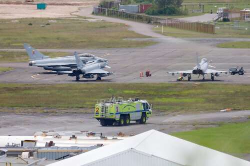 Three Eurofighters in Bermuda en route to Nellis Air Force Base - The ...