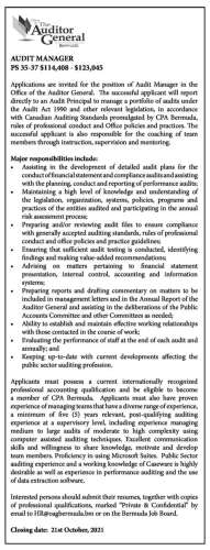 Audit Principal - The Royal Gazette | Bermuda News, Business, Sports ...
