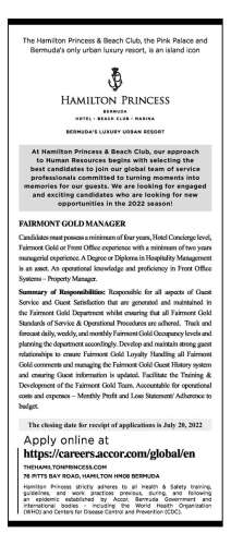 FAIRMONT GOLD MANAGER - The Royal Gazette | Bermuda News, Business ...