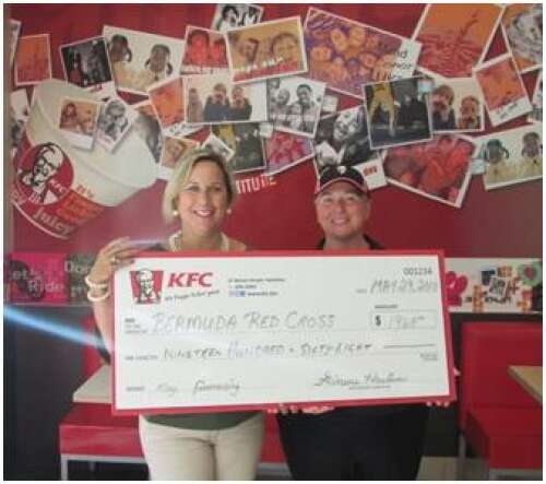 KFC raises funds for Bermuda Red Cross - The Royal Gazette | Bermuda ...