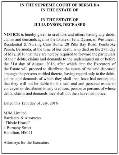 Julia Dyson - The Royal Gazette | Bermuda News, Business, Sports ...