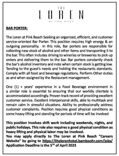 BAR PORTER: - The Royal Gazette | Bermuda News, Business, Sports ...
