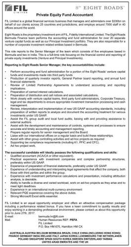 FIL Ltd. Private Equity Fund Accountant - The Royal Gazette | Bermuda ...