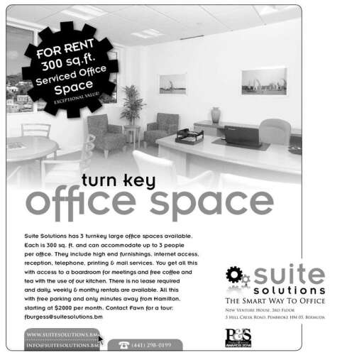 TURN KEY OFFICE SPACE - The Royal Gazette | Bermuda News, Business ...