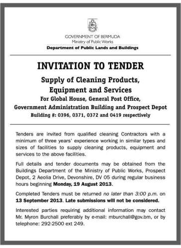 Cleaning Tender - The Royal Gazette | Bermuda News, Business, Sports ...
