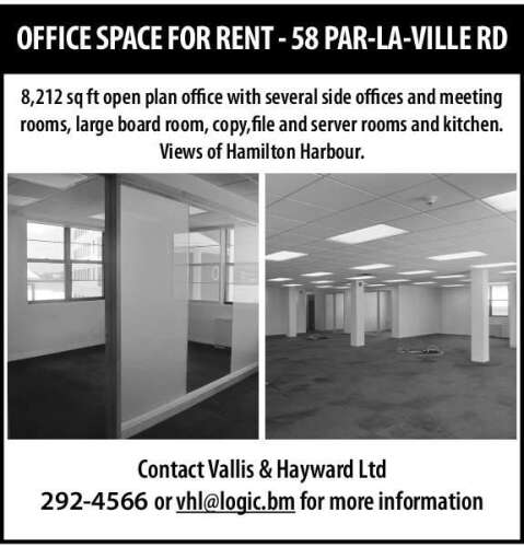 OFFICE SPACE FOR RENT - The Royal Gazette | Bermuda News, Business ...