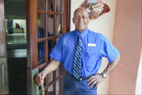 ‘Best bellman’ is still going strong at 75 ... and he does 300 push ups ...