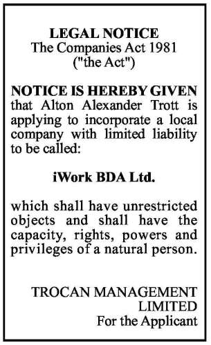 iWork BDA Ltd - The Royal Gazette | Bermuda News, Business, Sports, Events, & Community