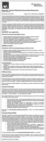 Specialist, Financial Reporting & Accounting, Reinsurance - The Royal ...