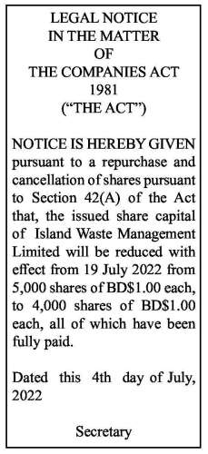 Island Waste Management Limited - The Royal Gazette | Bermuda News ...