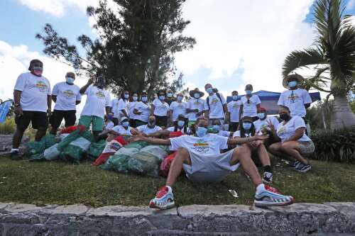 DHL staff clear up 350lbs of trash - The Royal Gazette | Bermuda News ...