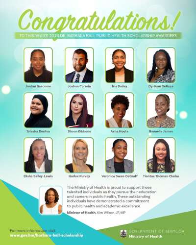 Barbara Ball scholarship winners unveiled - The Royal Gazette | Bermuda ...