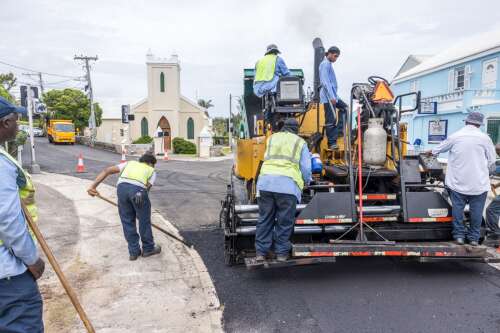 Road repair project launched on South Road, Smith’s - The Royal Gazette ...